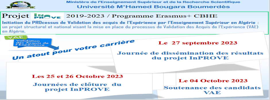 Université de Boumerdes - Université de M'hamed Bougara Boumerdes